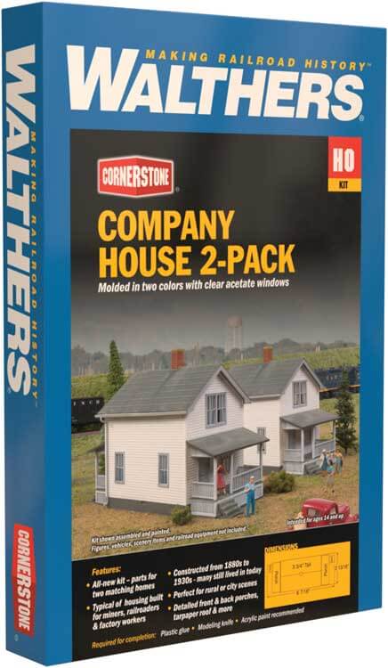 Walthers Cornerstone 933-3790 | Company House (2-Pack) | HO Scale ...